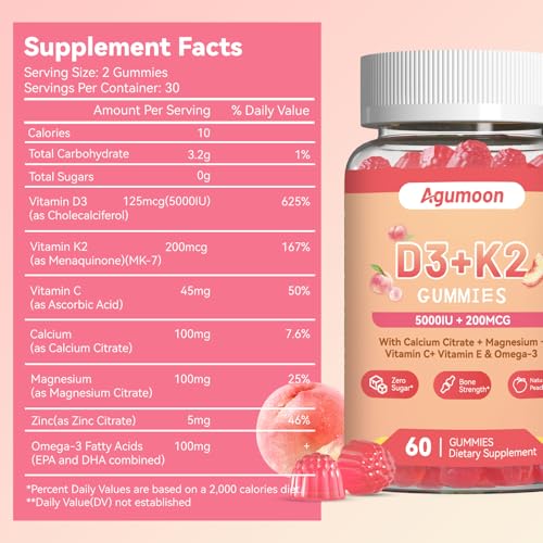 5000 iu vitamin d3 gummy supplements