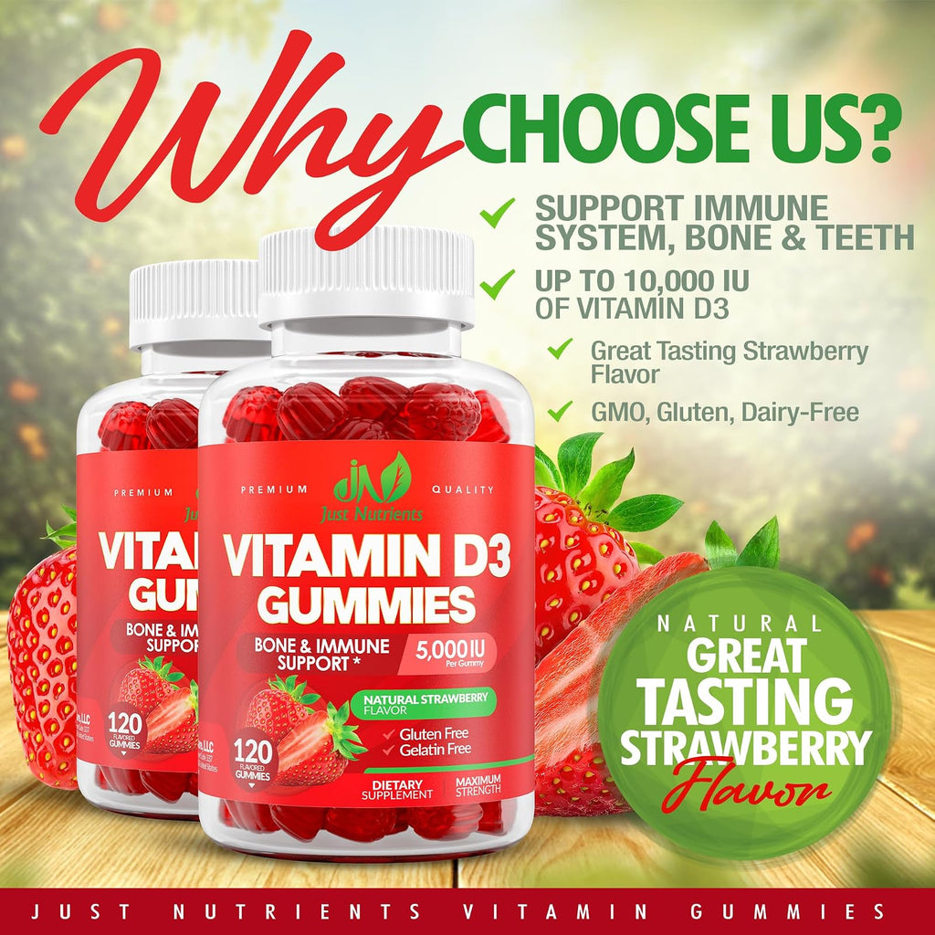 5000 IU Vitamin D3 gummy vitamins