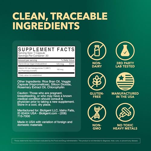 5000 IU Vitamin D3 K2 benefits