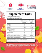 5000 IU vitamin D3 K2 gummies