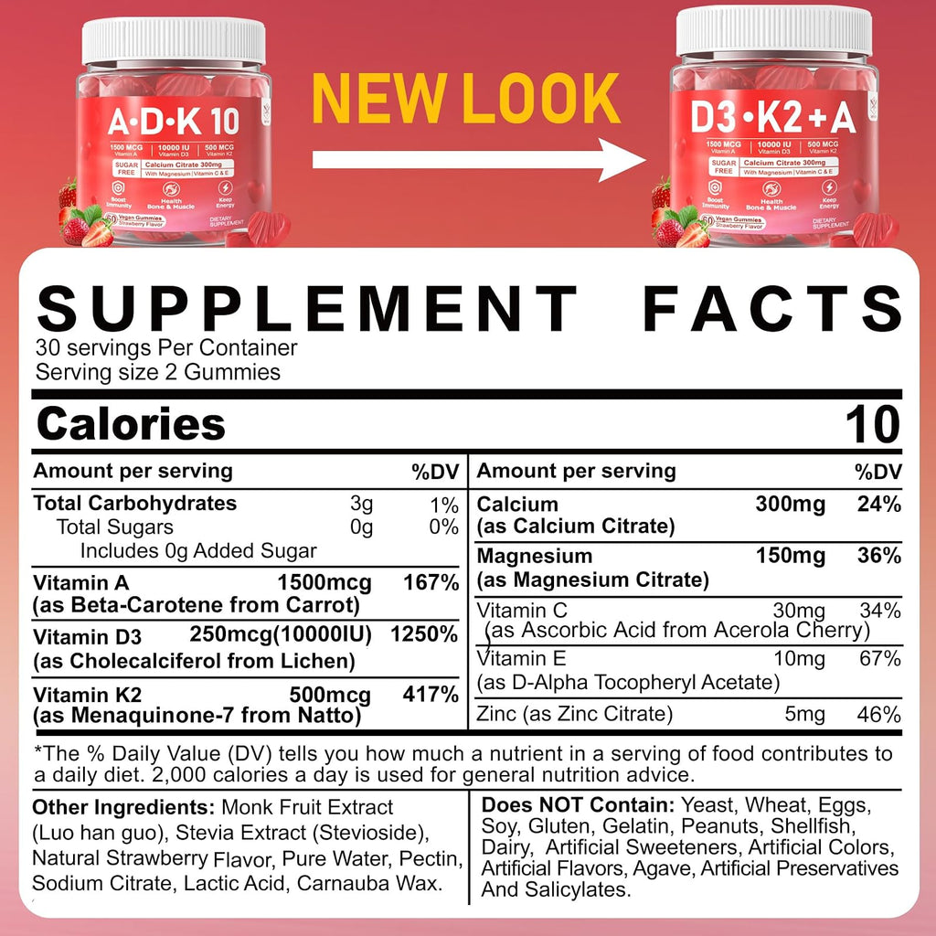5000 IU vitamin D3 K2 supplement