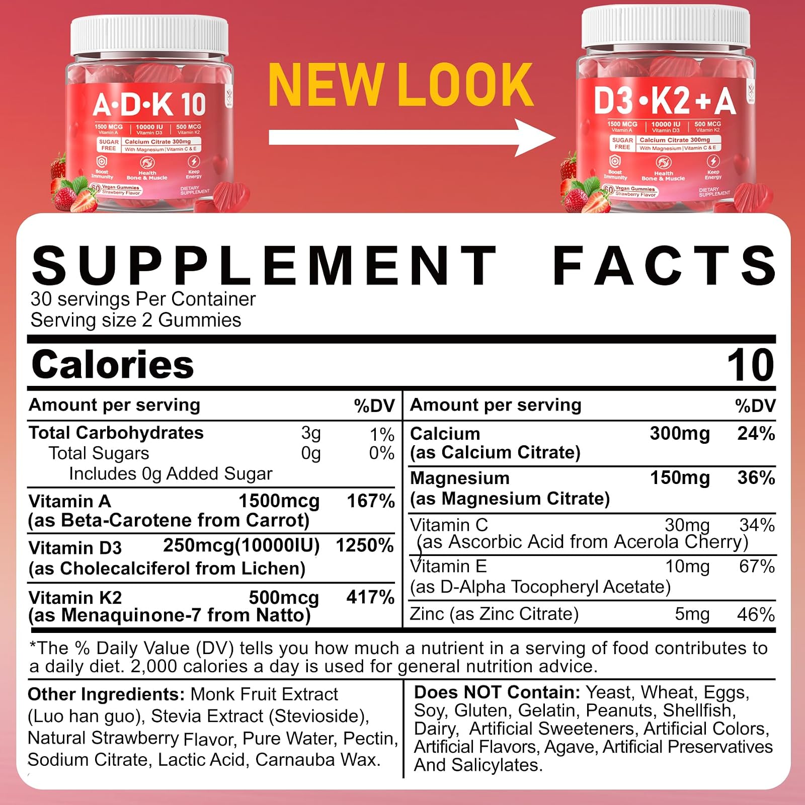5000 IU vitamin D3 K2 supplement