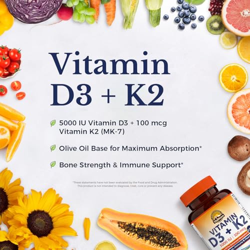5000 IU vitamin D3 with K2