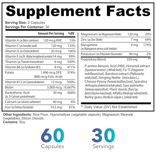 5000 mcg biotin capsules for growth