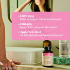 5000 mcg biotin for beauty support