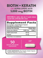 5000 mcg biotin for healthy hair