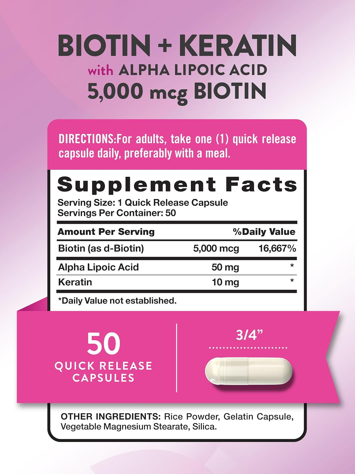 5000 mcg biotin for healthy hair