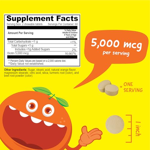 5000 mcg biotin for healthy hair