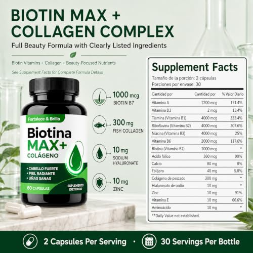 5000 mcg biotin for stronger nails