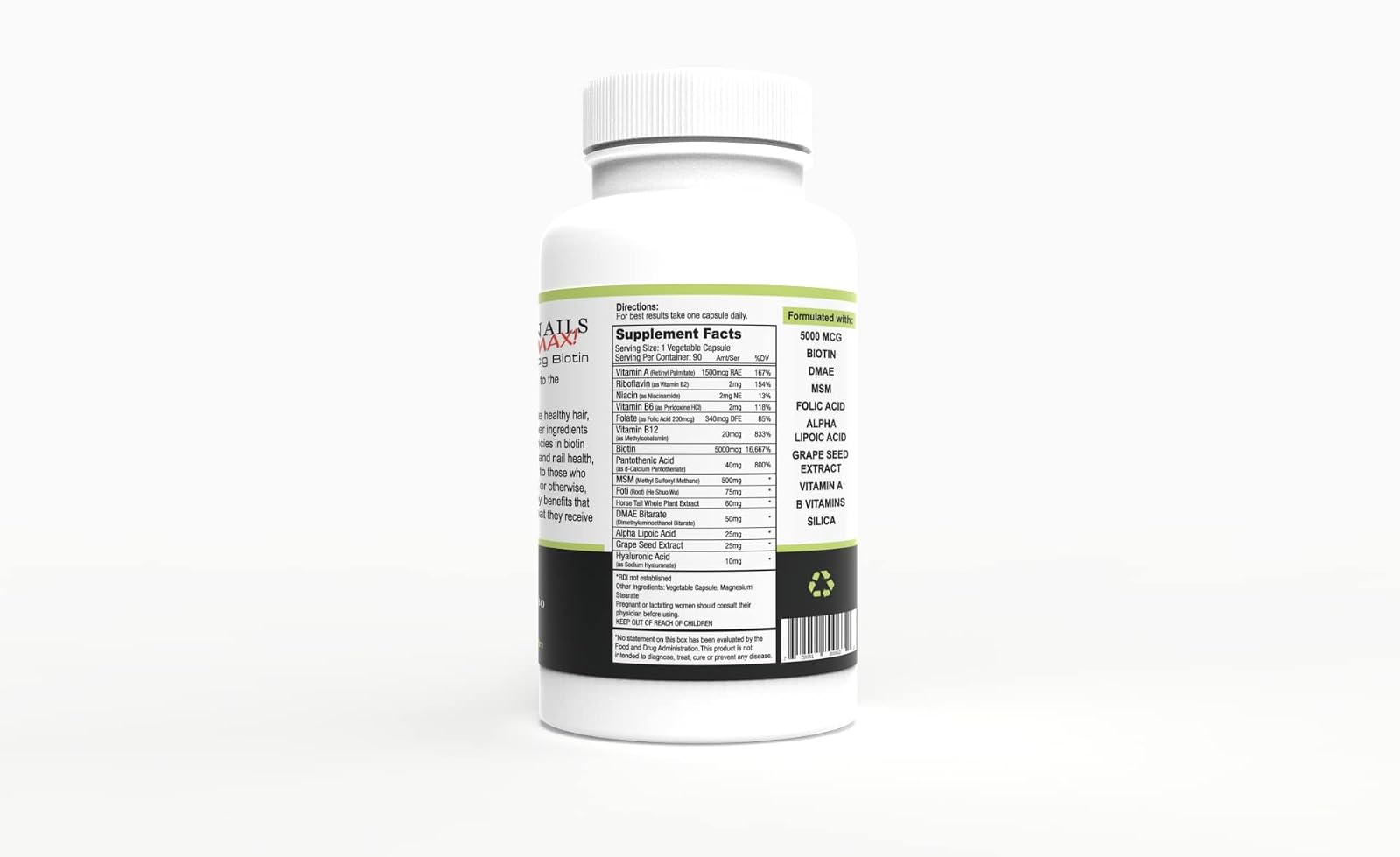 5000 mcg biotin for vibrant hair
