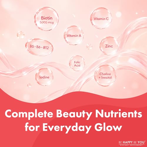 5000 mcg Biotin gummies for nail strength