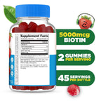 5000 mcg biotin gummies for nails