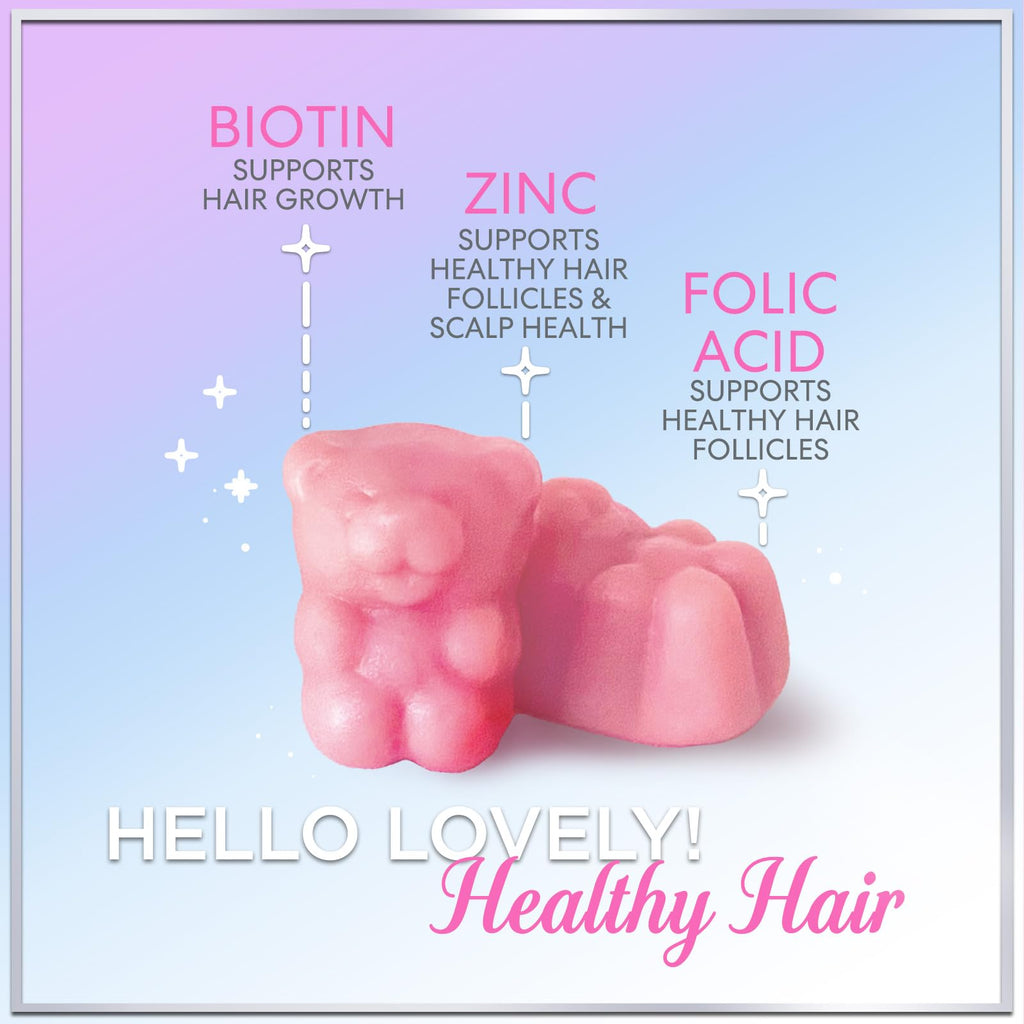 5000 mcg biotin hair support