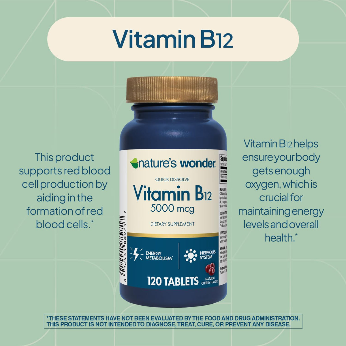5000 mcg quick dissolve B12
