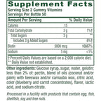 5000 mcg Vitafusion biotin supplement