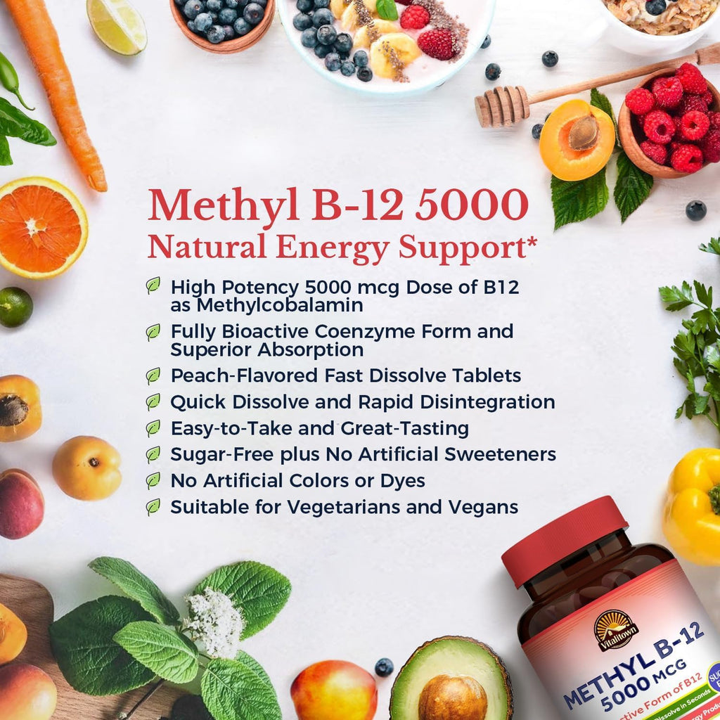 5000 mcg vitamin B12 dosage