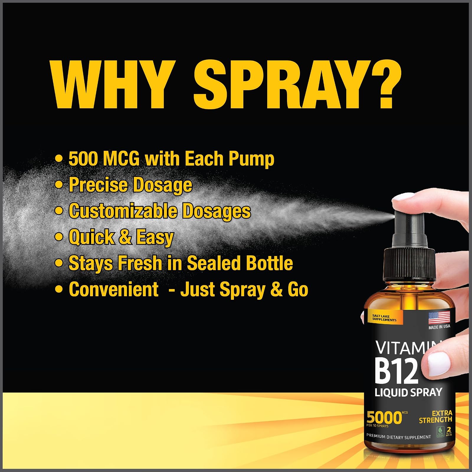 5000 mcg vitamin b12 dosage
