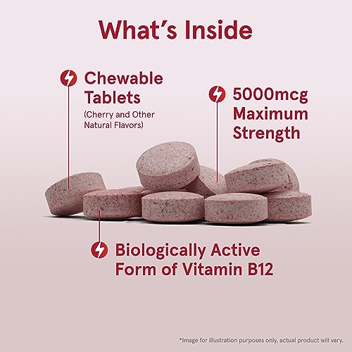 5000 mcg vitamin B12 for energy