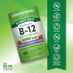 5000 mcg vitamin B12 for energy