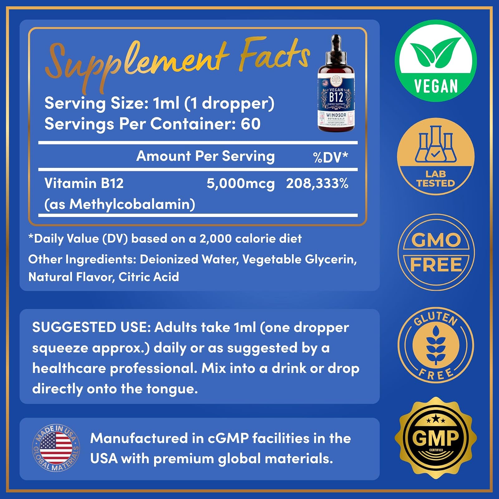 5000 mcg vitamin b12 for vegans