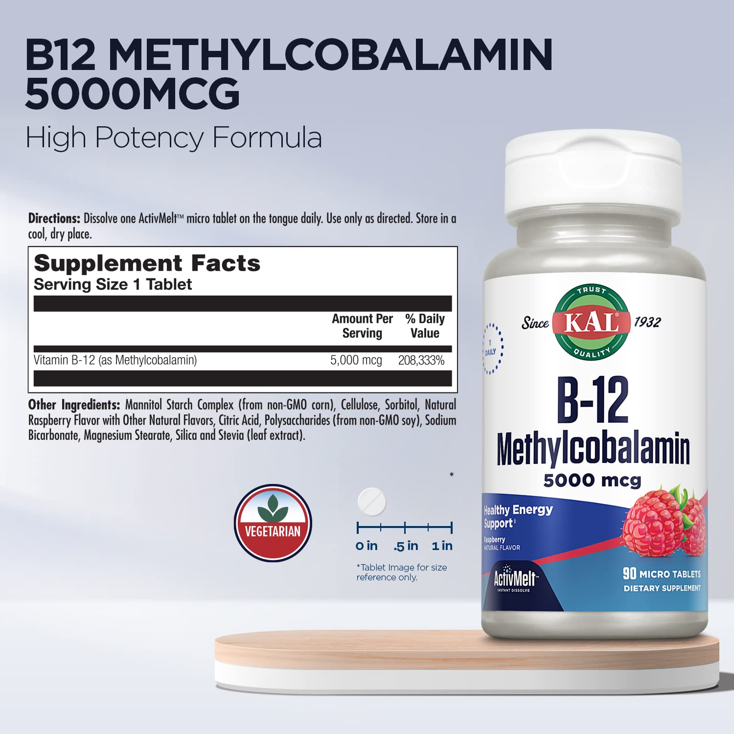 5000 mcg vitamin B12 micro tabs