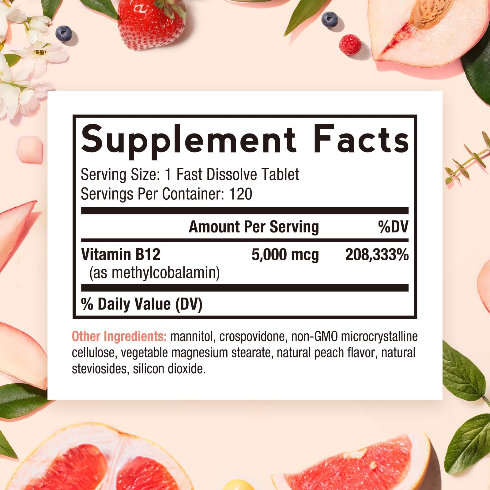 5000 mcg vitamin b12 tablets