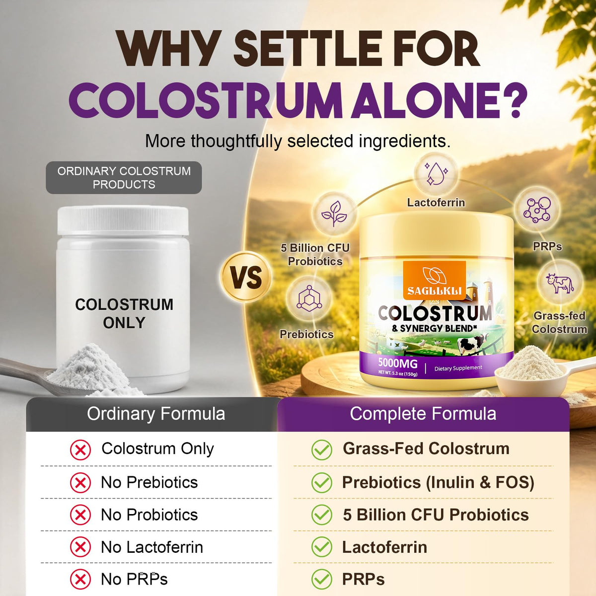 5000 mg colostrum for daily wellness