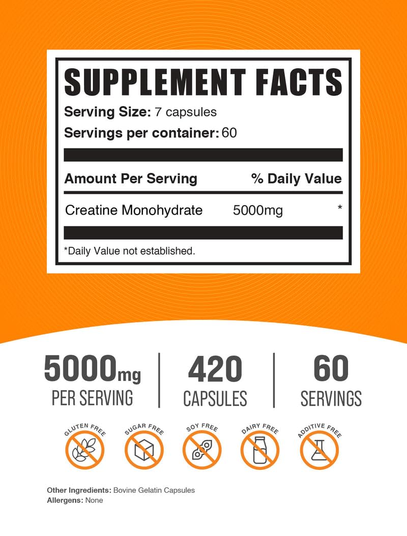 5000 mg creatine for muscle gain