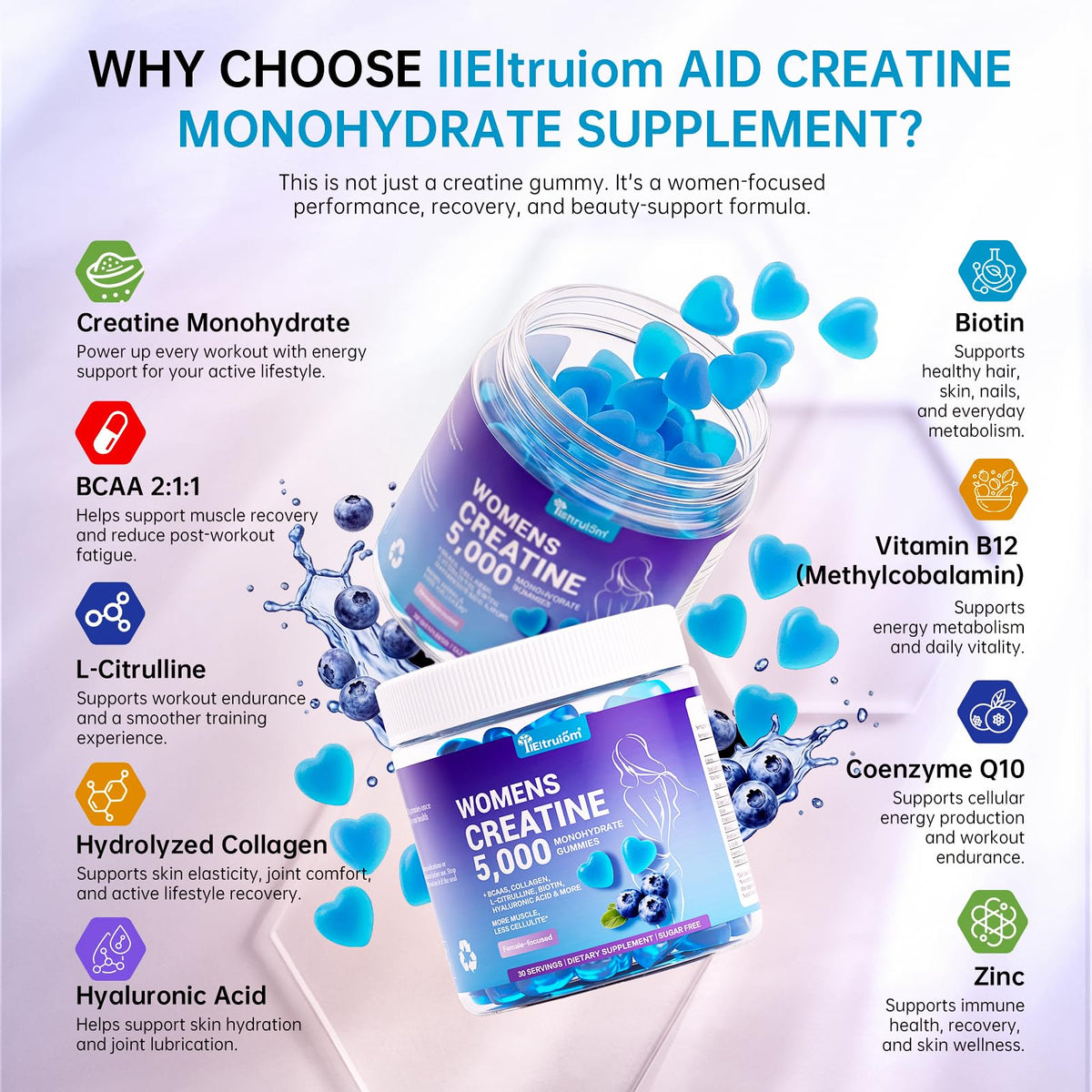 5000 mg creatine gummies for athletes