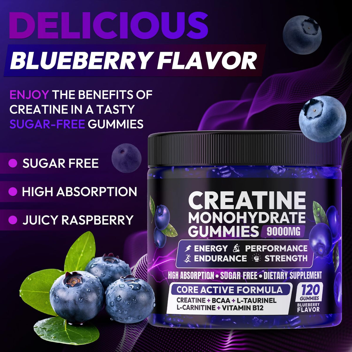 5000 mg creatine gummies for athletes
