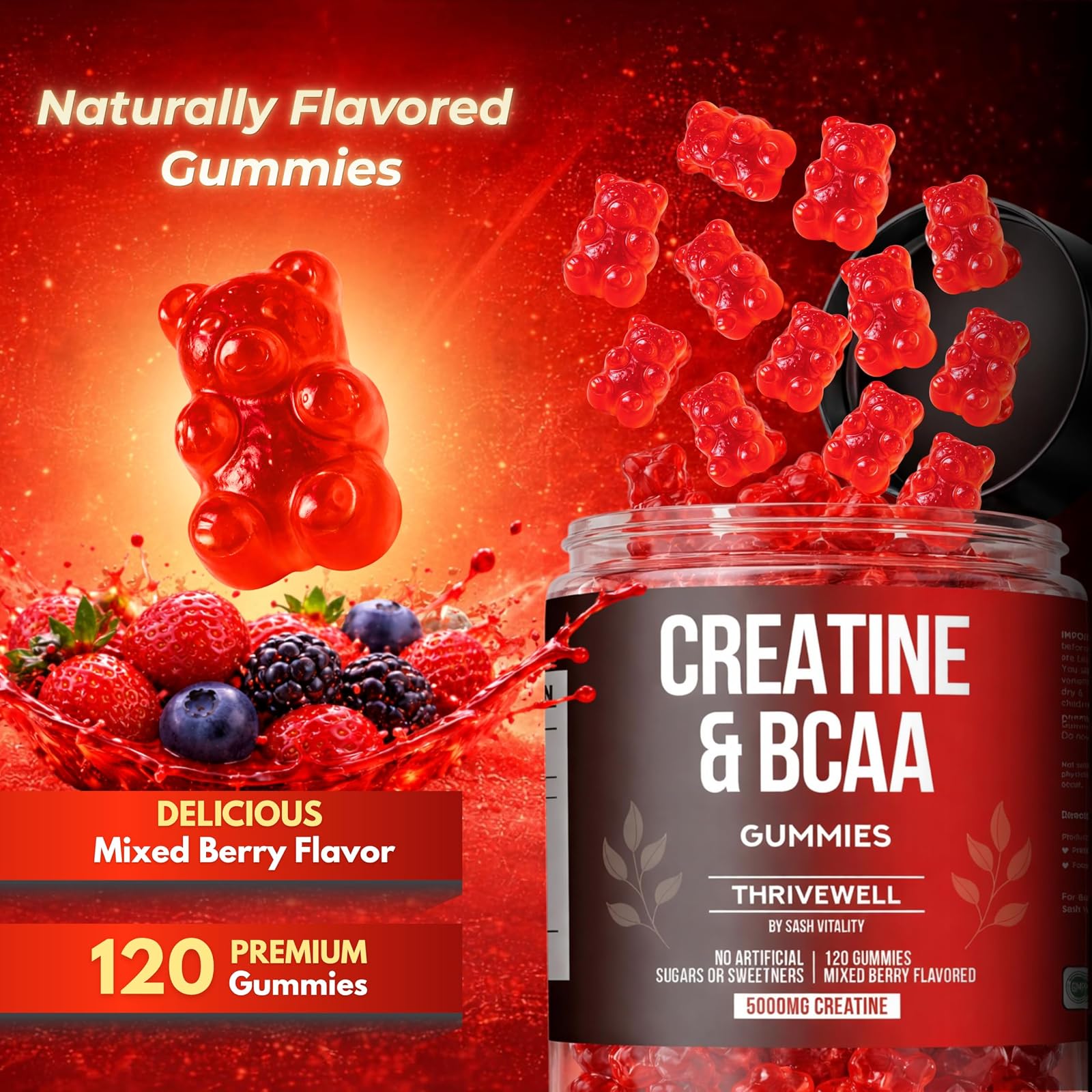 5000 mg creatine monohydrate gummies