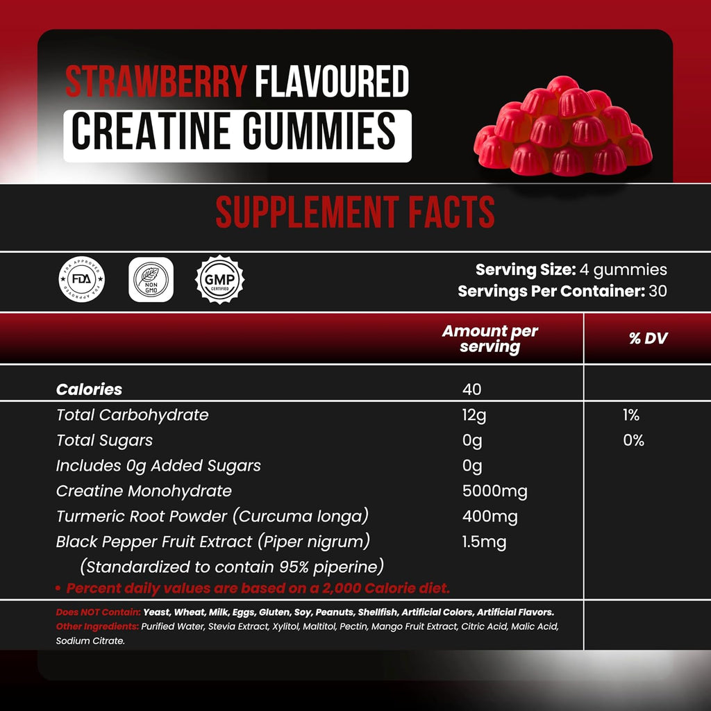 5000 mg creatine monohydrate gummies