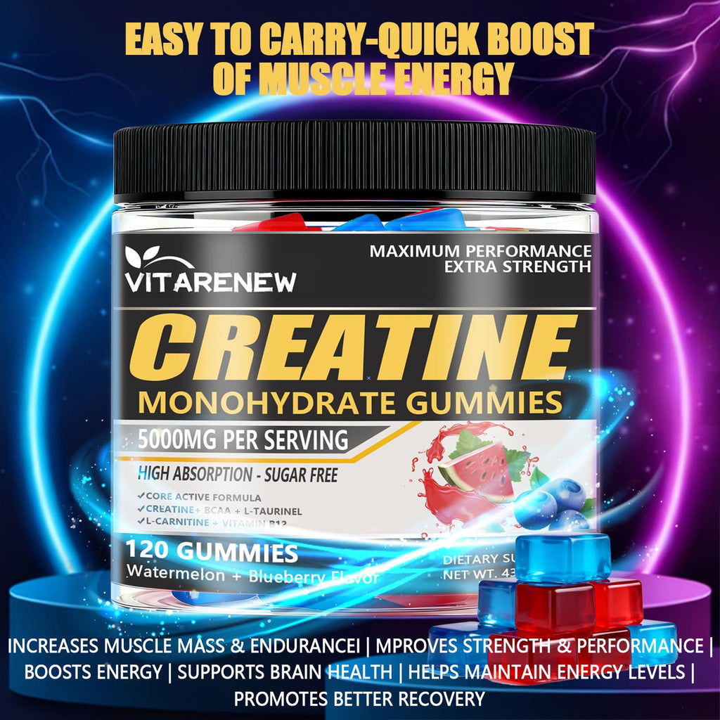 5000 mg creatine monohydrate gummies