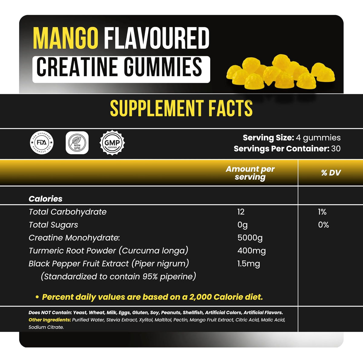 5000 mg creatine monohydrate gummies