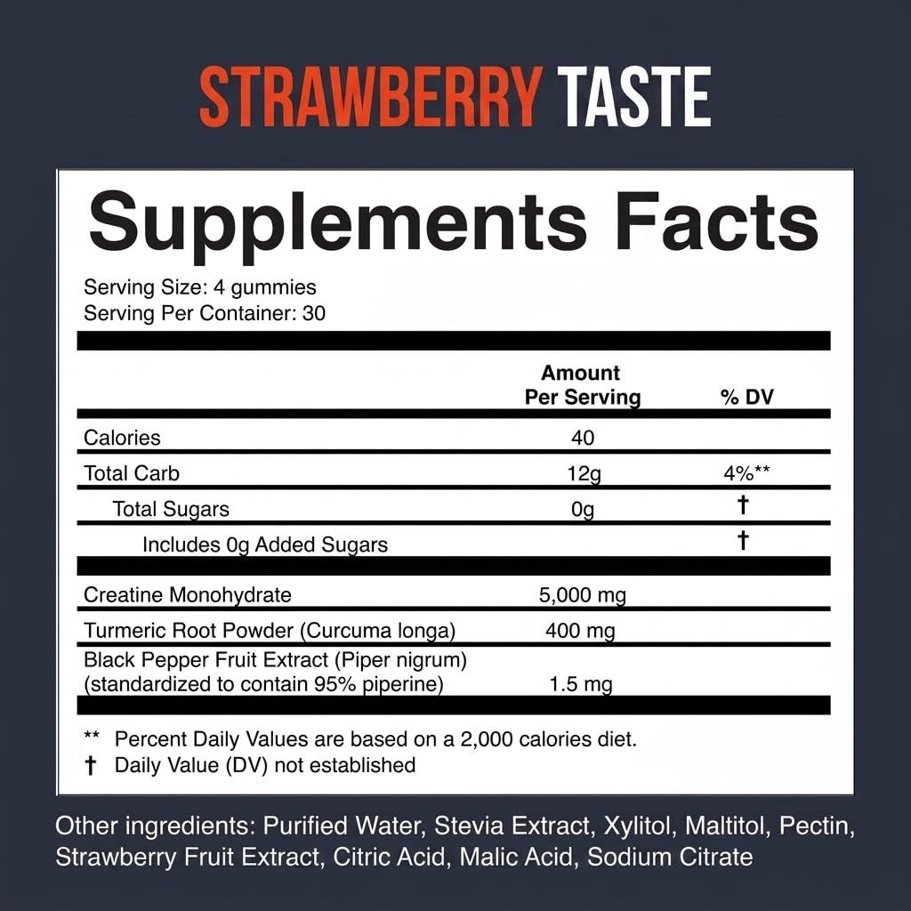 5000 mg creatine monohydrate supplement