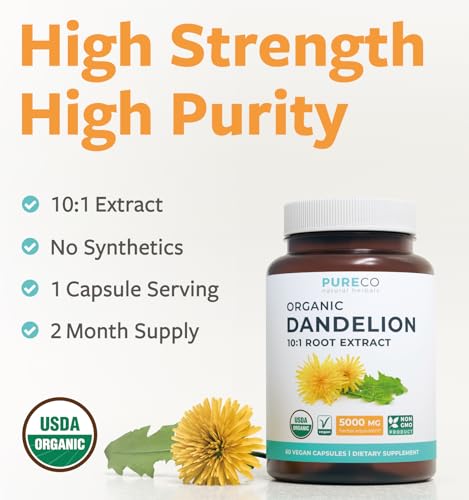 5000 mg dandelion root supplement