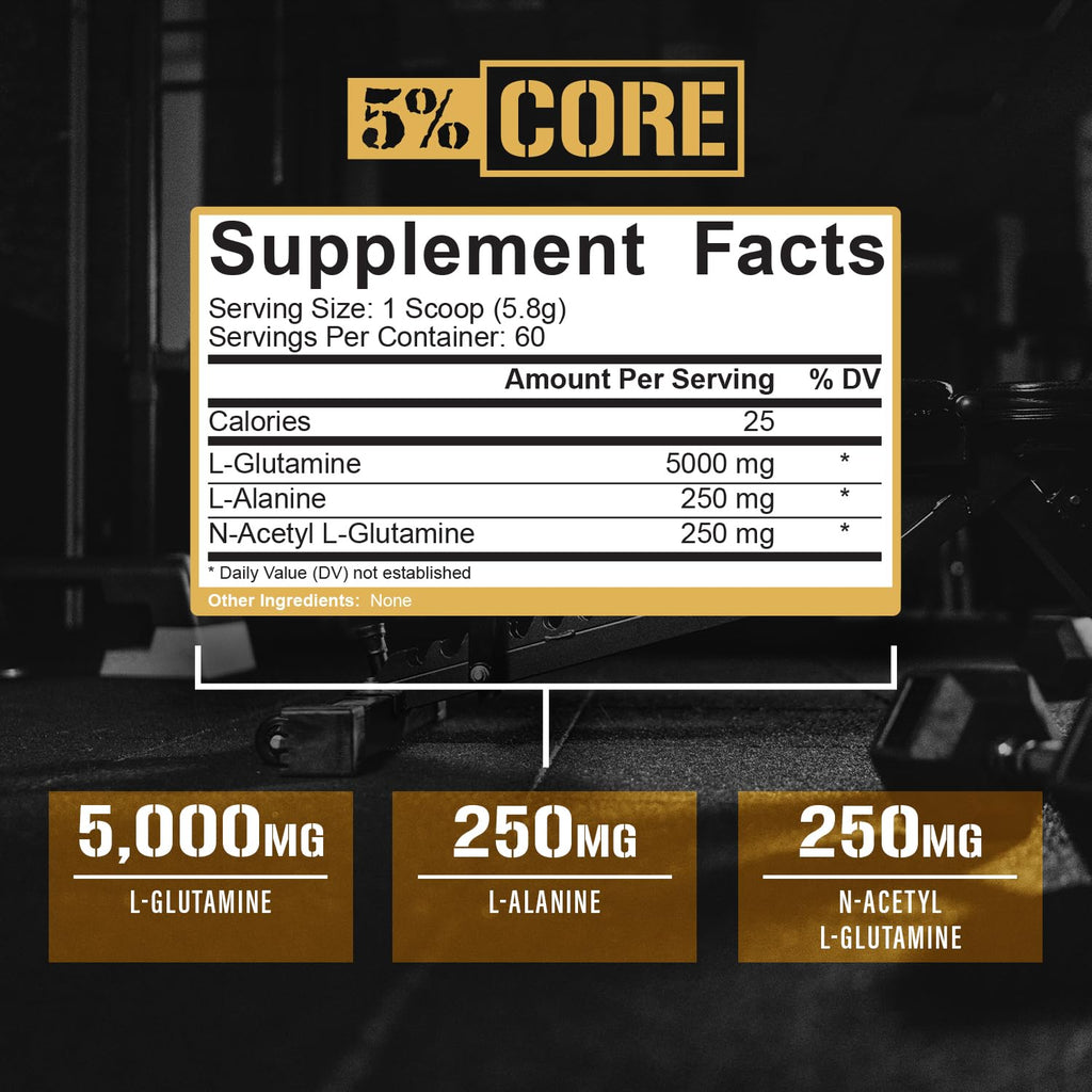 5000 mg l-glutamine for endurance