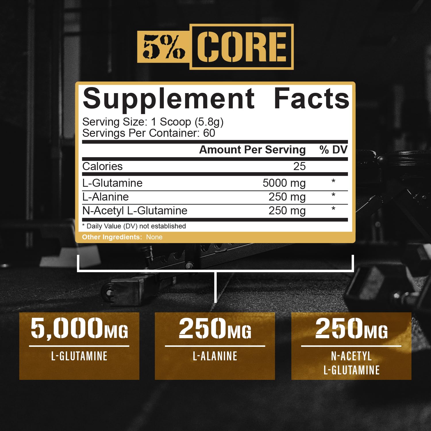 5000 mg l-glutamine for endurance