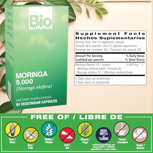 5000 mg Moringa for immune support