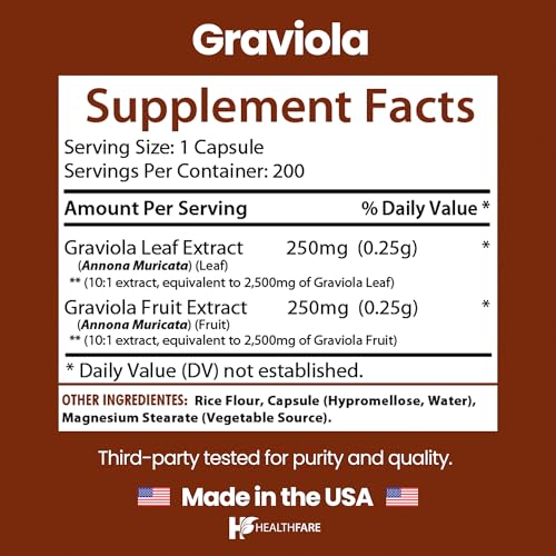 5000mg Graviola Soursop dosage