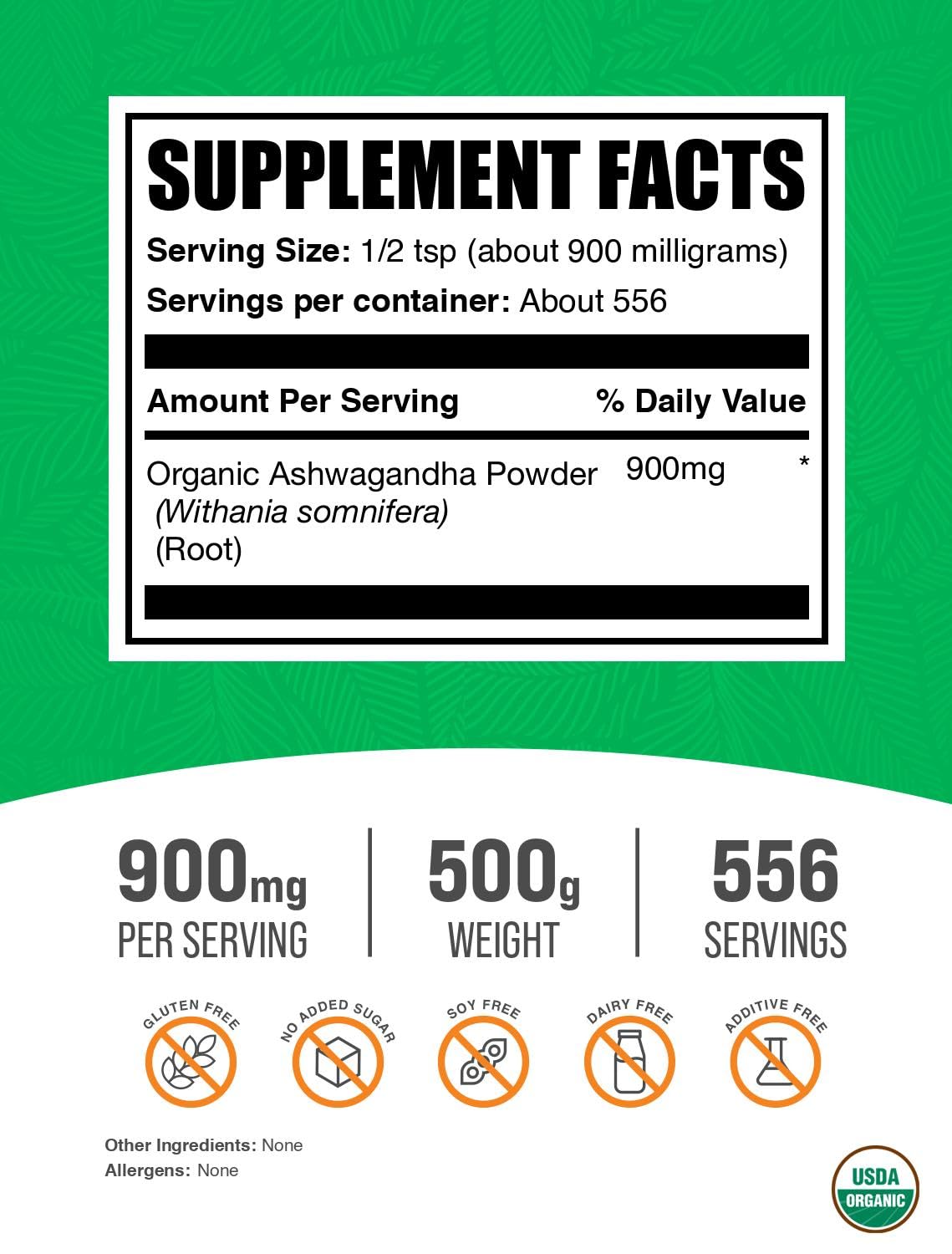 500g bulk ashwagandha for daily use
