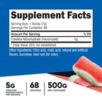 500g creatine powder for muscle gain
