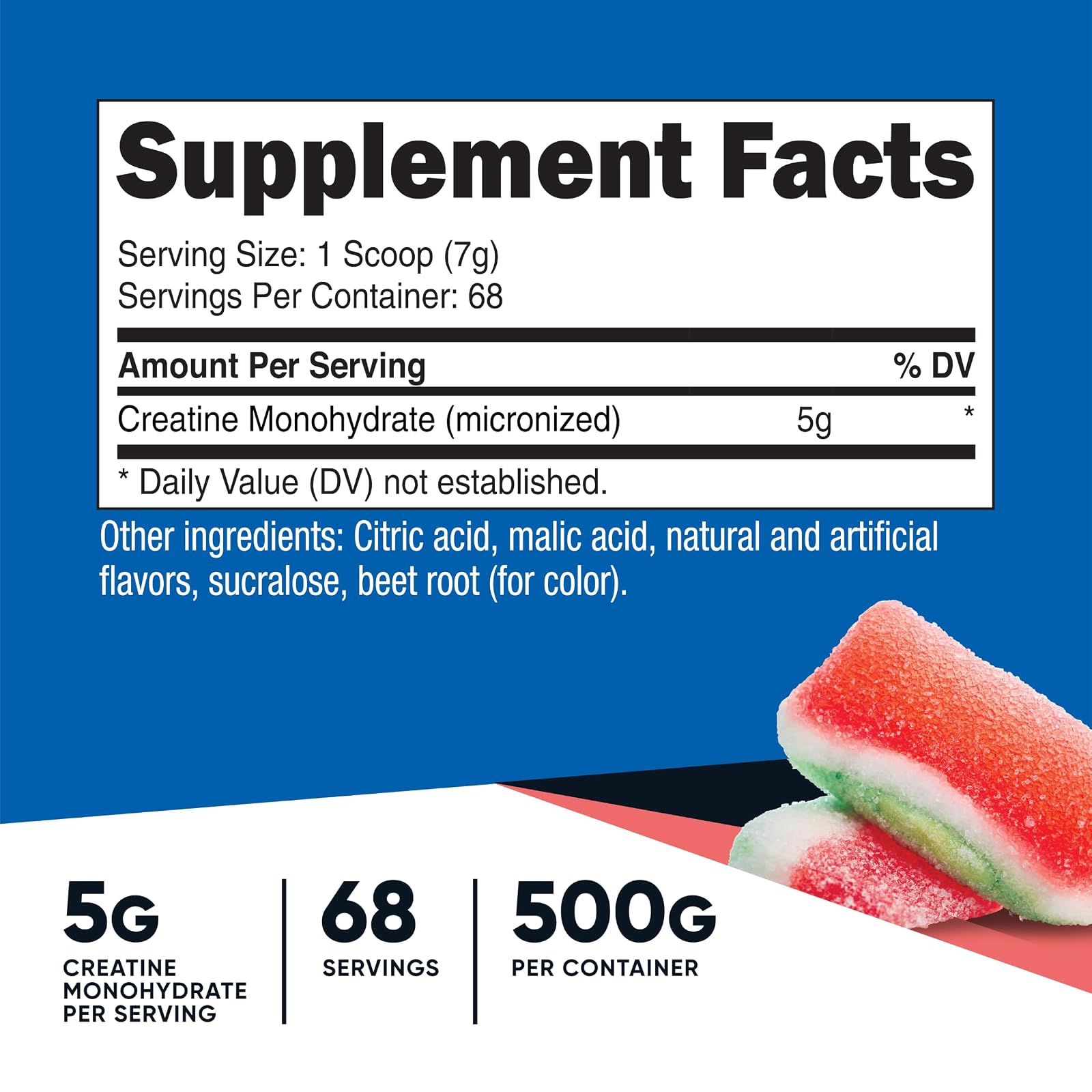 500g creatine powder for muscle gain