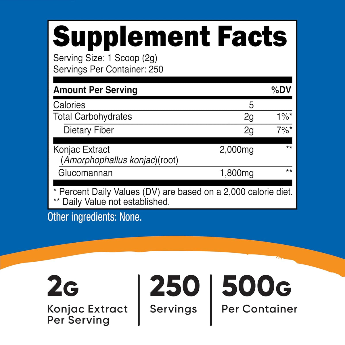 500g glucomannan powder for weight management