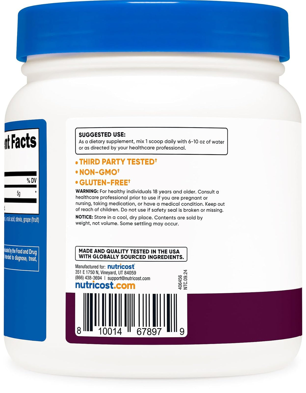 500g l-glutamine for endurance athletes