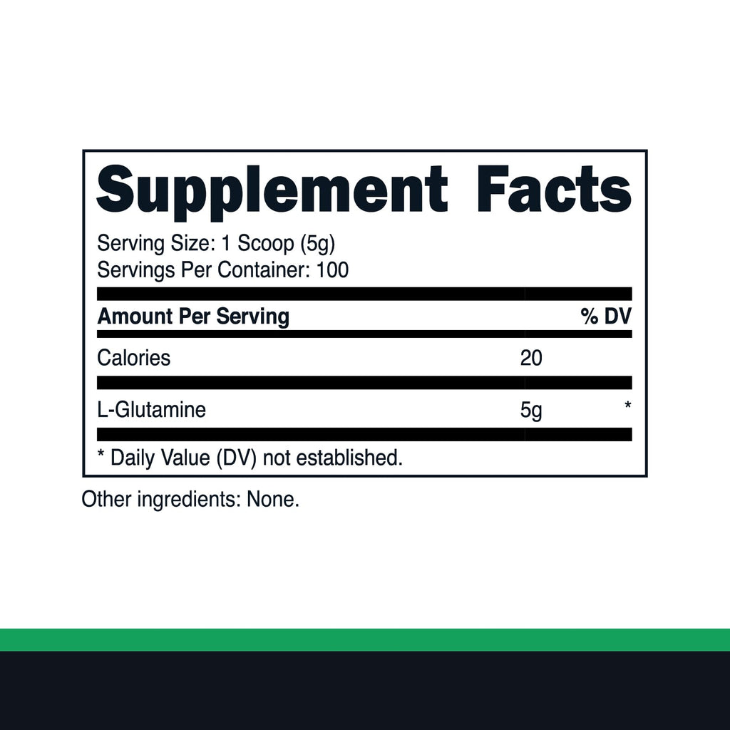 500g L-Glutamine for muscle support