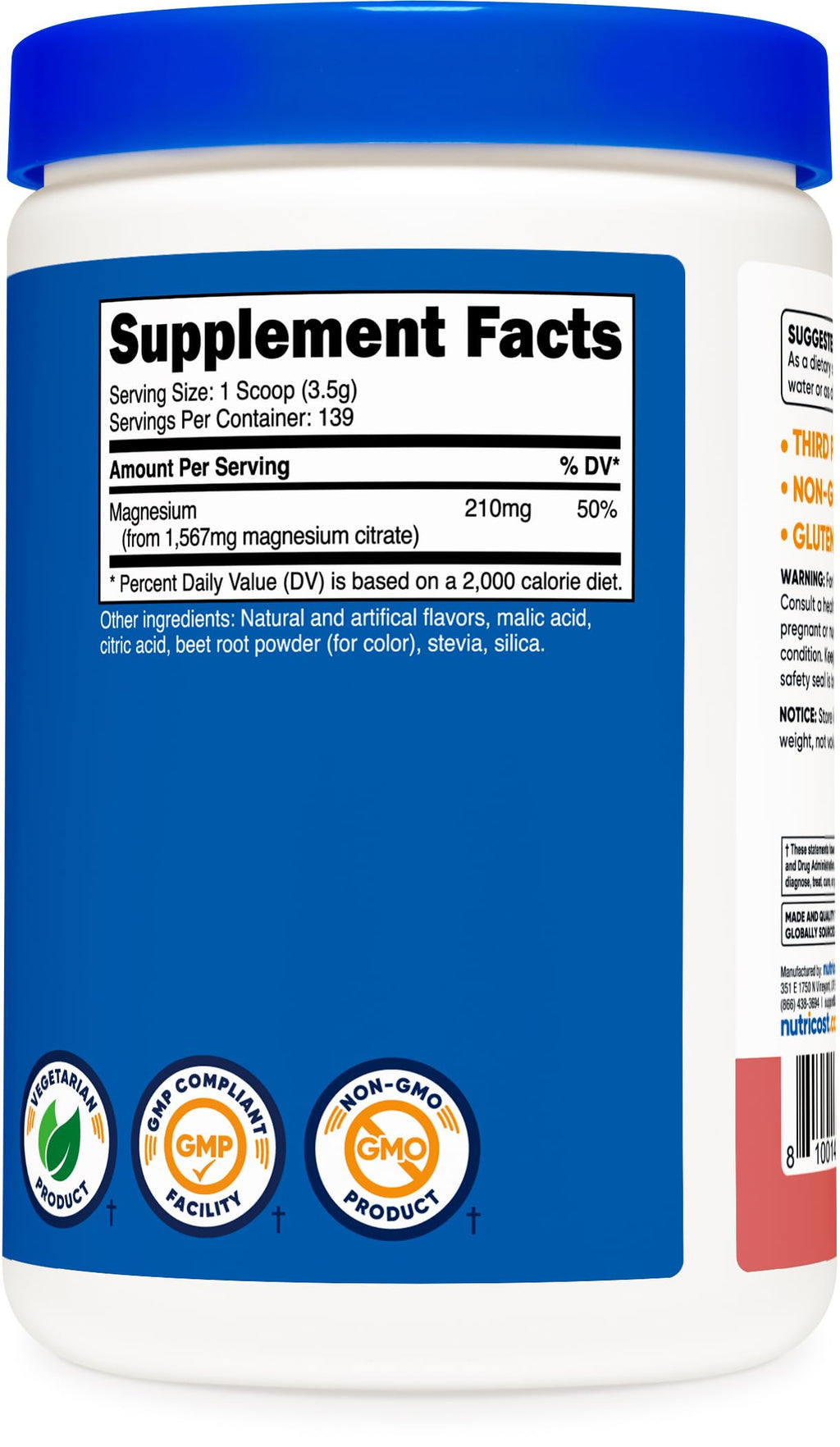 500g magnesium supplement for long-lasting relief