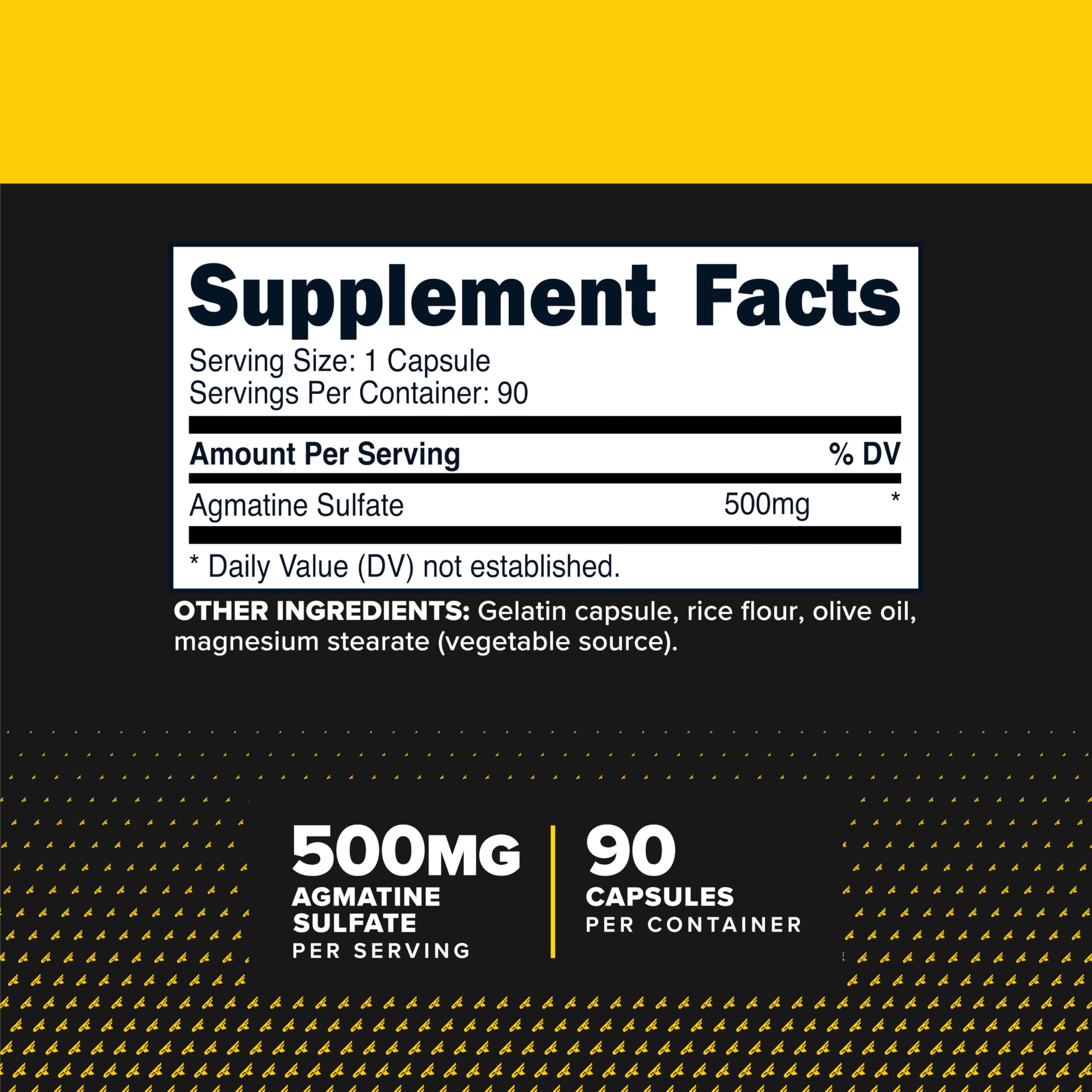500mg Agmatine Sulfate for muscle support