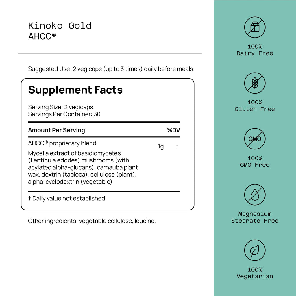 500mg AHCC capsules for health