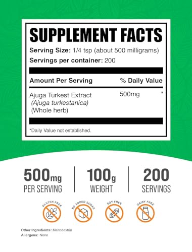 500mg Ajuga Turkest per serving